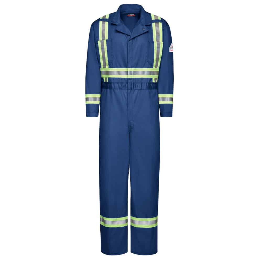 Classic Coverall with Reflective Trim (Royal Blue) – Brasco Safety Inc.