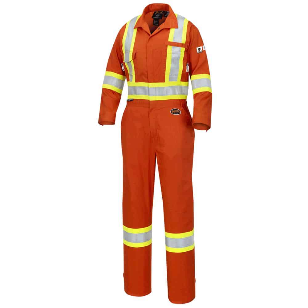 Pioneer Women's FR/ARC Coveralls - Orange – Brasco Safety Inc.